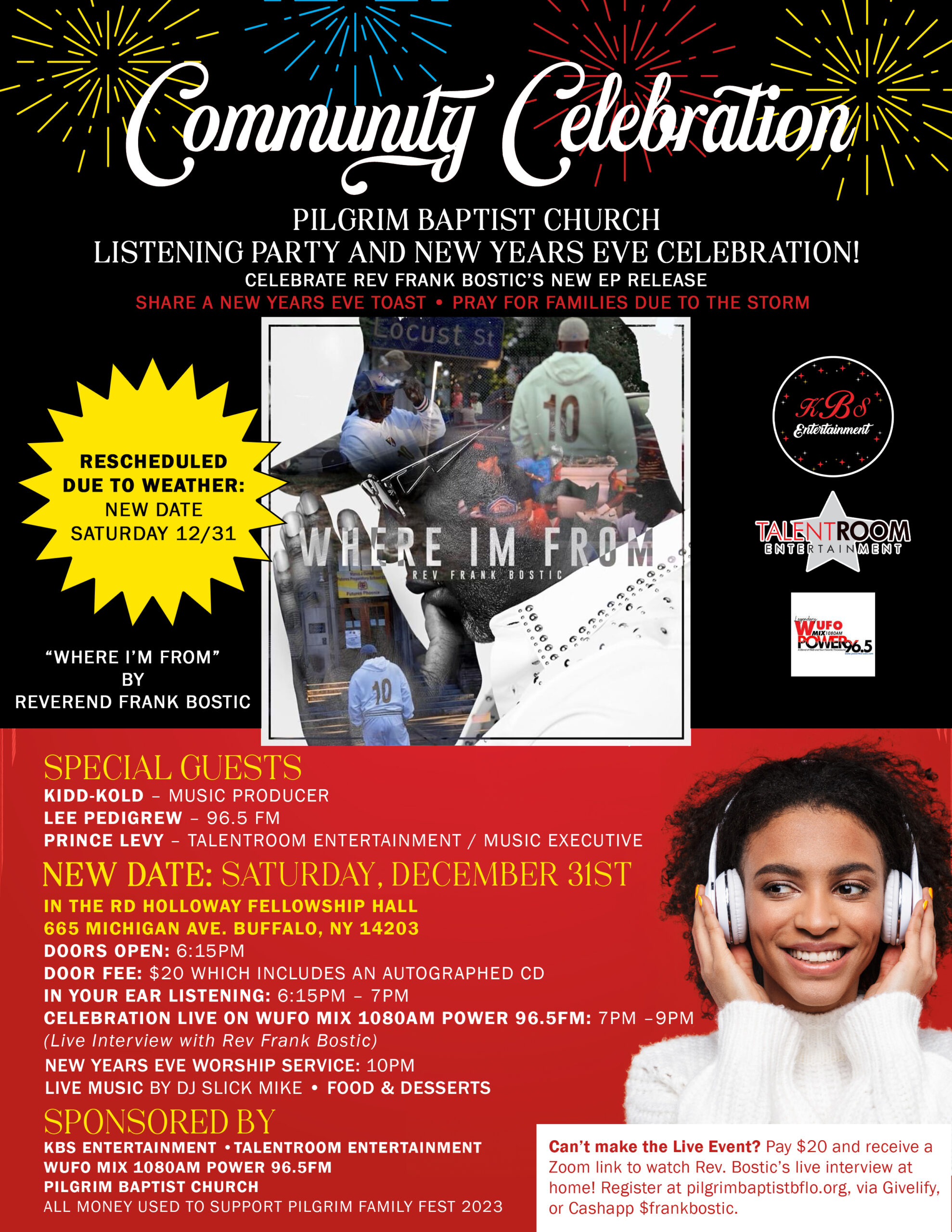 12/31/22 Live Interview with Rev Bostic on Zoom – Pilgrim Baptist Buffalo